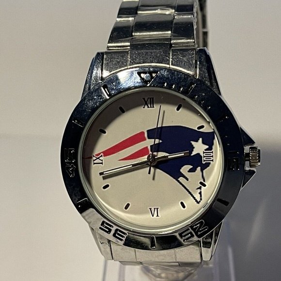 NFL | Accessories | New England Patriots Nfl Casual Stainlesssteel Mens ...
